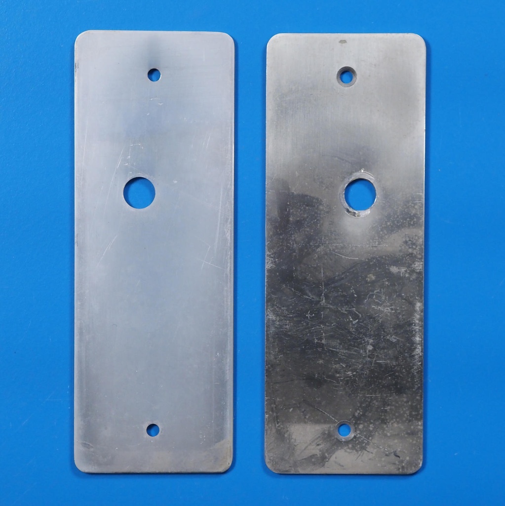 Single handle plate in chrome-plated brass from the Générale de Banque ...