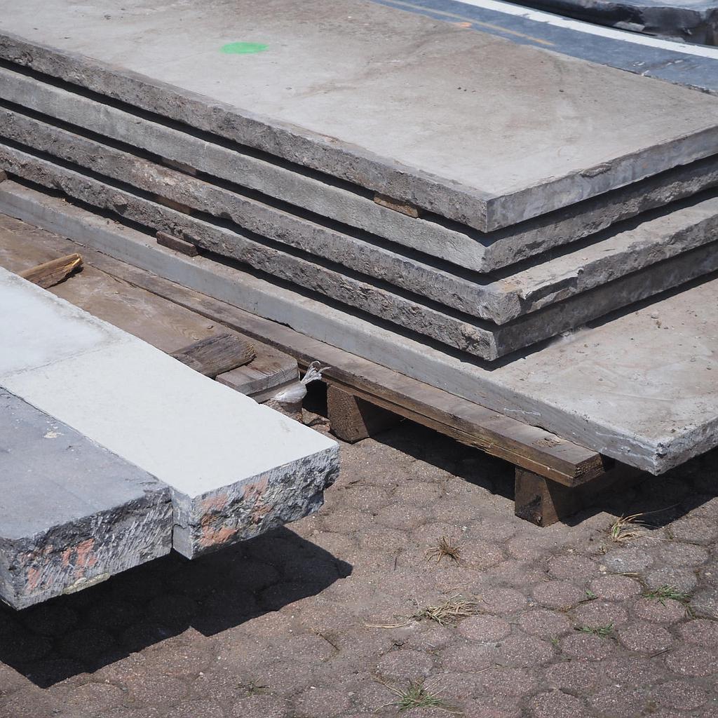 Miscellaneous blue limestone slabs from KANAL-Centre Pompidou - Only ...